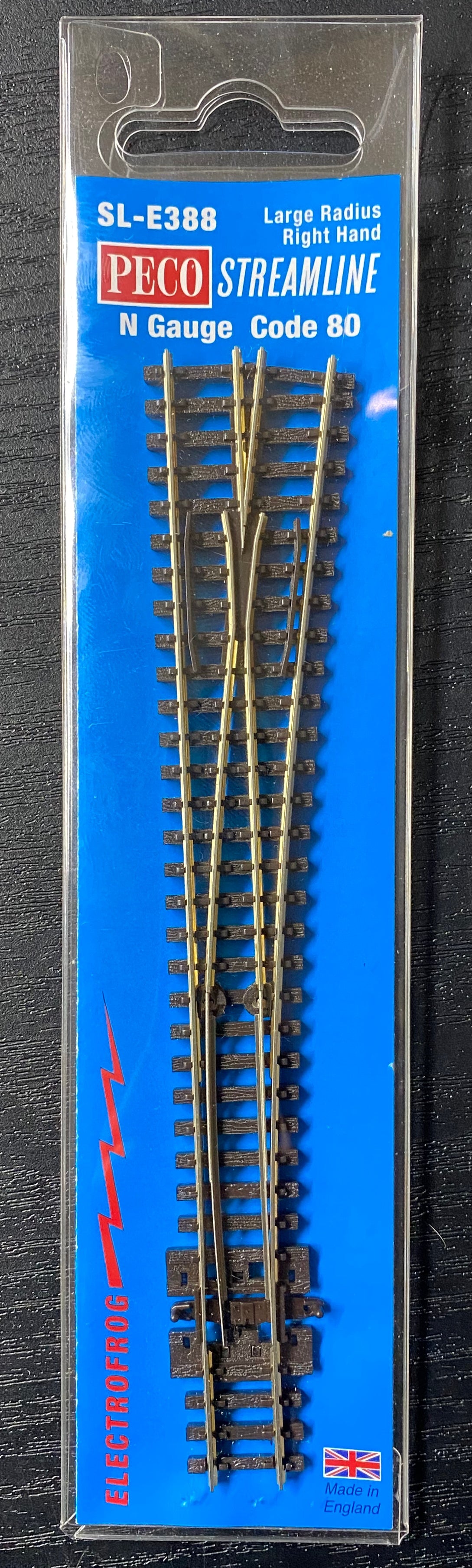 PECO SL-E388 N RIGHT HAND Code 80 Electrofrog Large Radius Turnout – Renegade Model Railroading